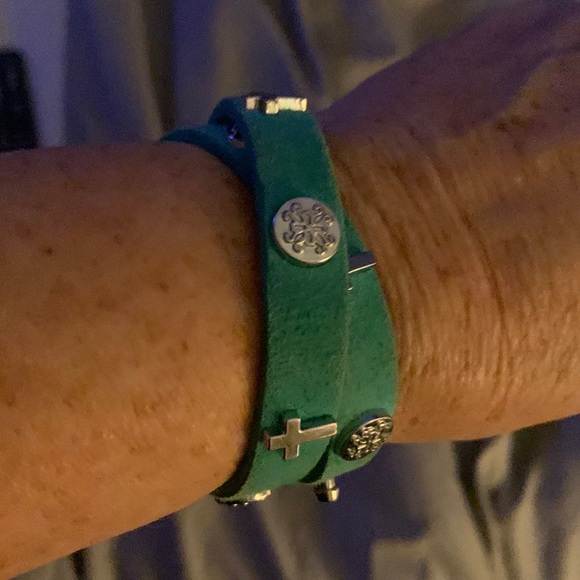 Rustic Cuff | Jewelry | Rustic Cuff Turquoise Meagan Double Wrap With ...